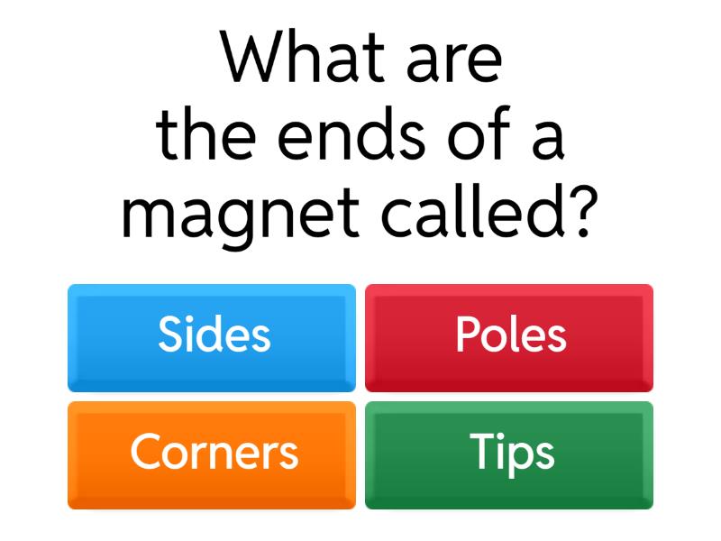 POLES OF MAGNET - Quiz