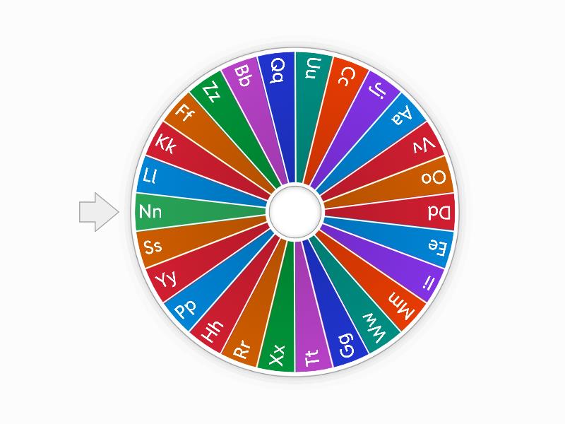 letters spin - Spin the wheel