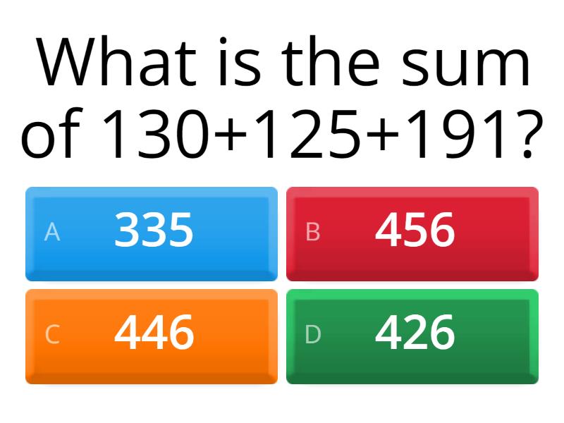 MATH Quiz