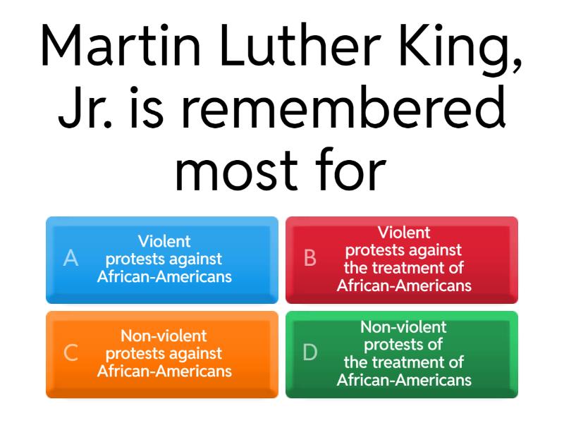 MLK Jr. VOA - Quiz