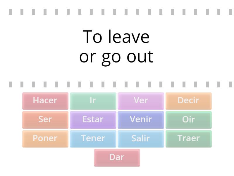 Irregular verbs and GO verbs - Find the match