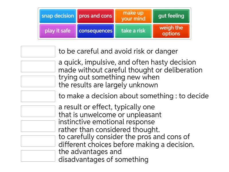Decision Making - Une las parejas