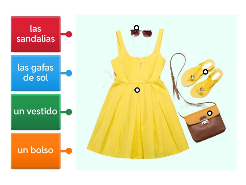 La tienda de ropa - vocabulario - Labelled diagram