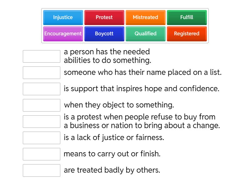 Wonders Unit 3 Week 3 (Grade 4) - Match up