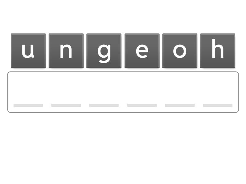 Fundations Unit 15 Trick Words - Anagram