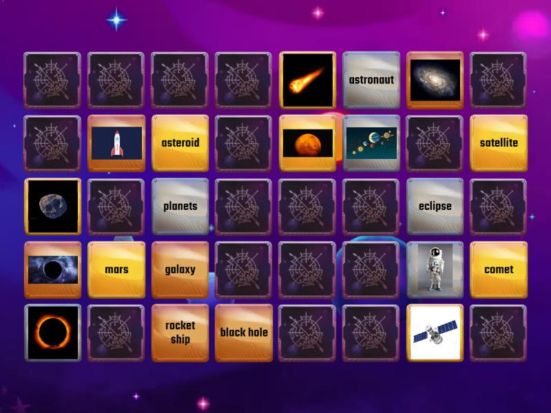 GW6 - unit7 - space - Matching pairs