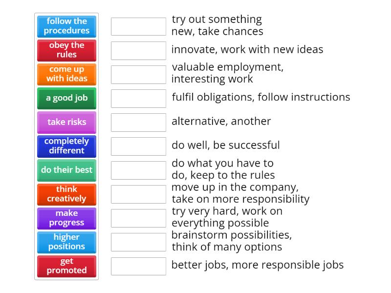 ACPB-I04 Collocations (CB p.71/Ex.7) - Match up