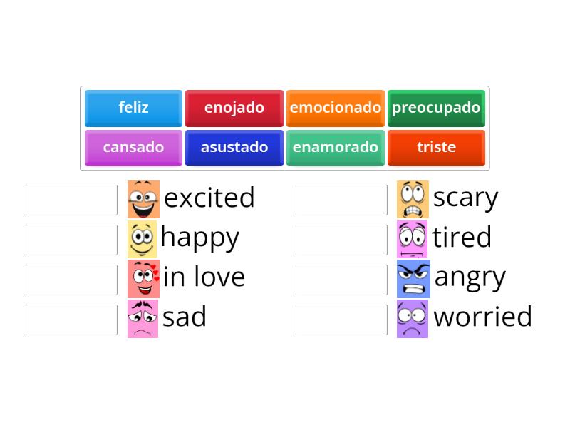 Emoción / Condición - SPANISH - Match up
