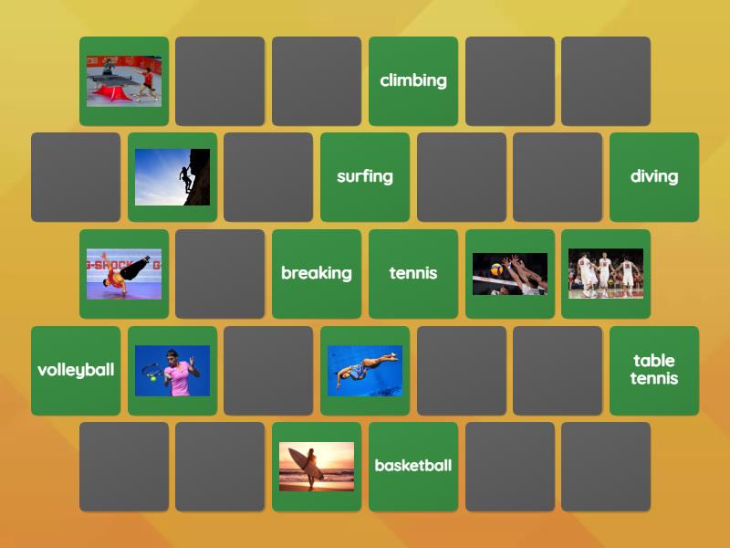 Olympic Sports - Matching pairs