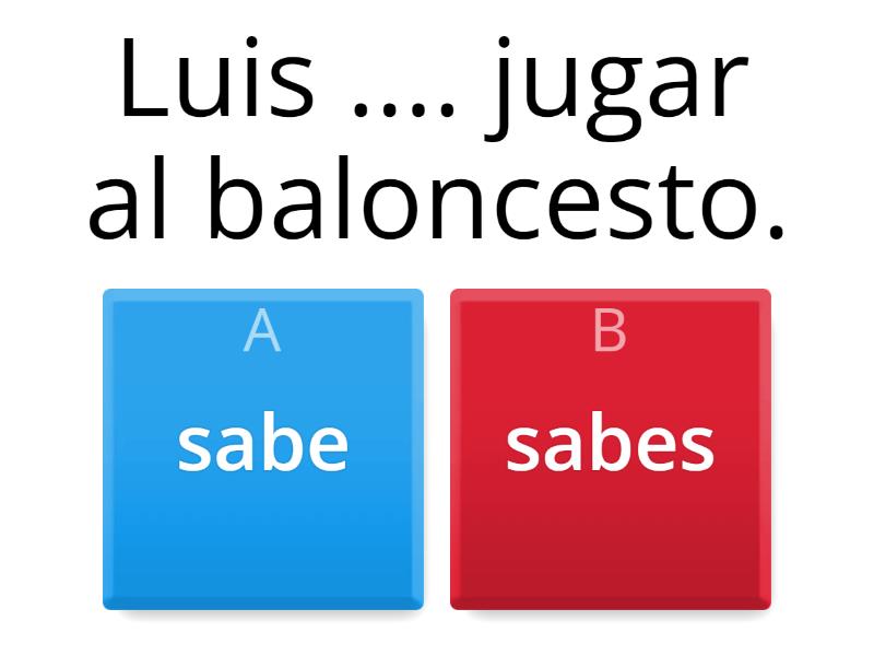El verbo saber - Test