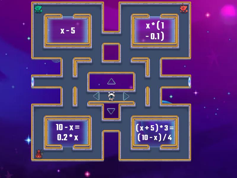 Math Phrases - Maze - Reverse - Maze chase
