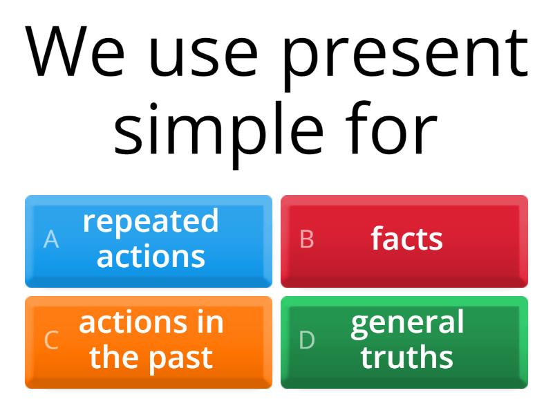 present simple theory - Quiz