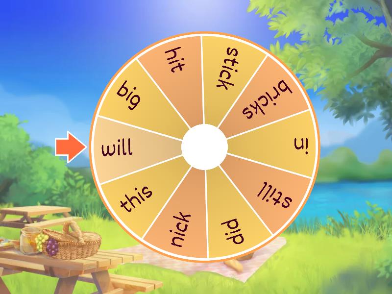 short vowel i - Spin the wheel