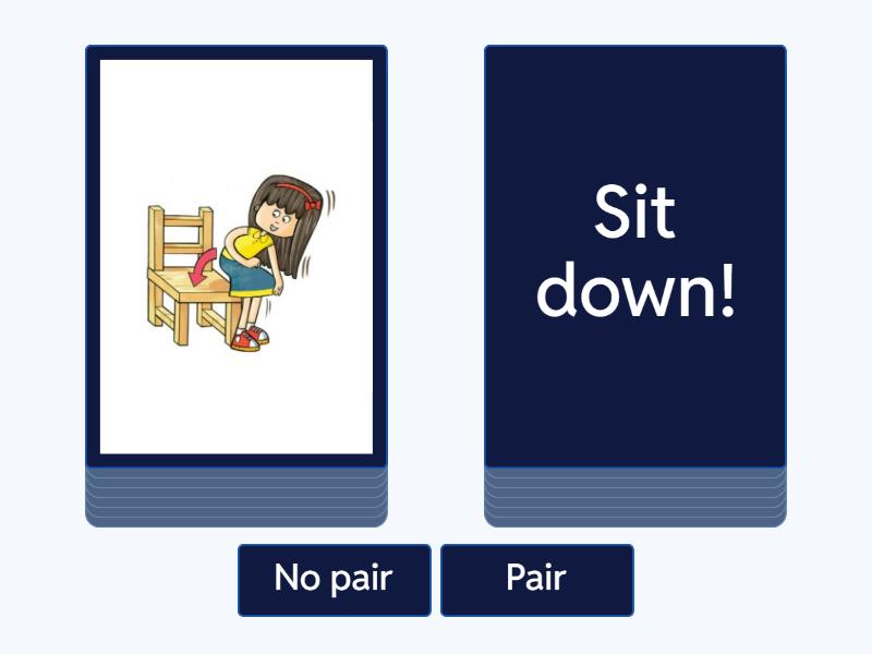 Kid's Box Starter Unit 2 Classroom instructions Pairs - Pair or No Pair