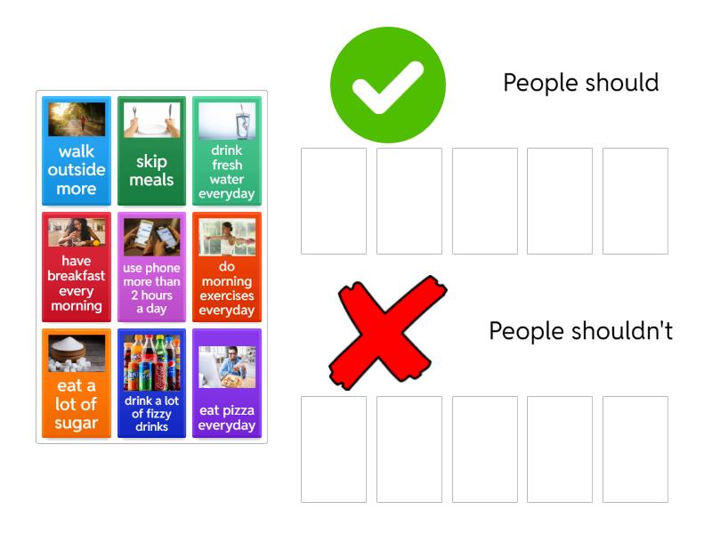 should/shouldn't rules - Group sort