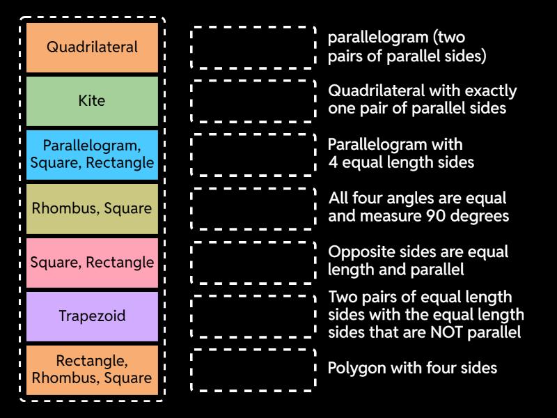Quadrilateral - Match up