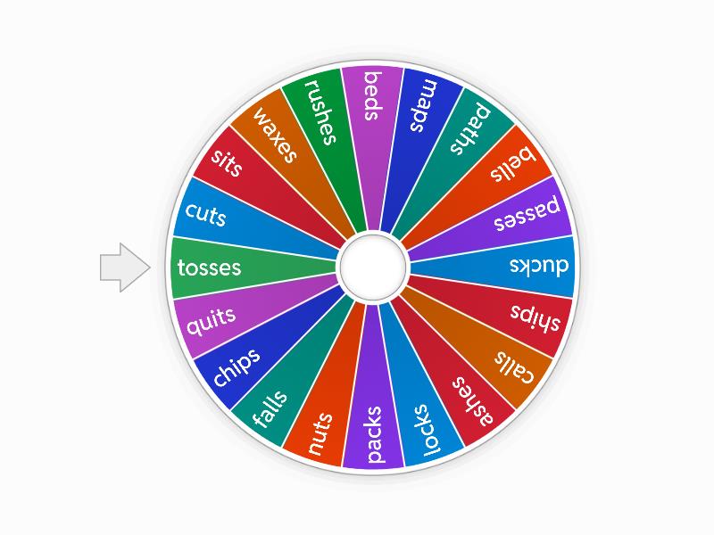 Wilson Substep 1.6 CVC words with suffixes -s and -es - Spin the wheel