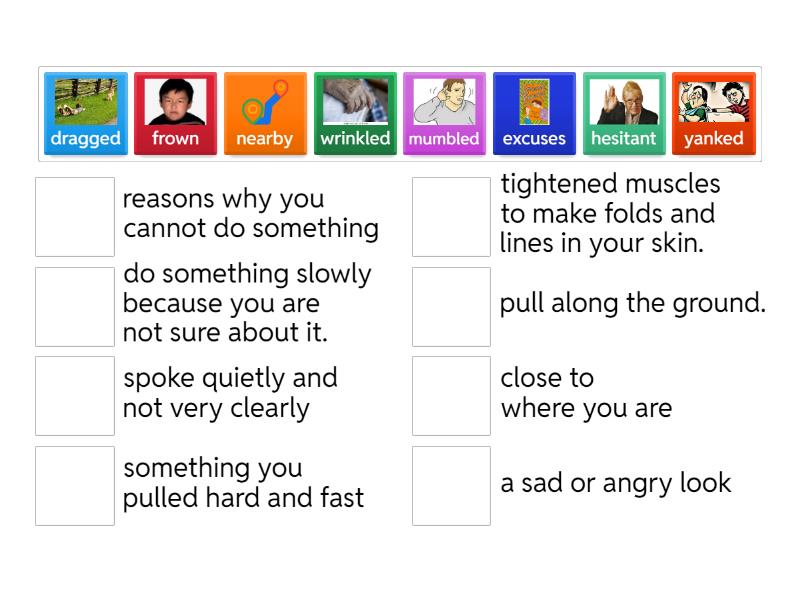 Vocabulary - Pepita and the Bully - Match up