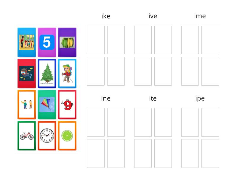 i_e Oxford phonics 3 - Group sort