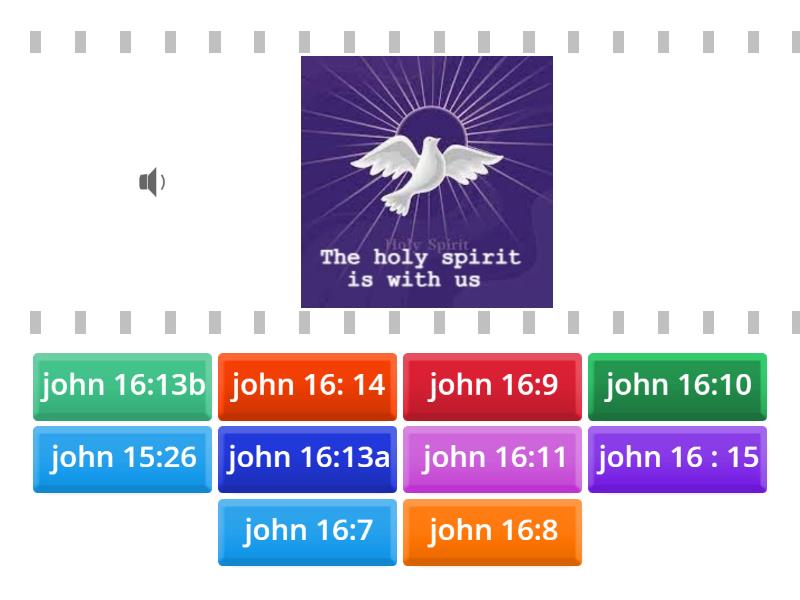 what does the holy spirit do? - Find the match