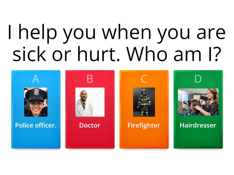 Community helpers game - Quiz