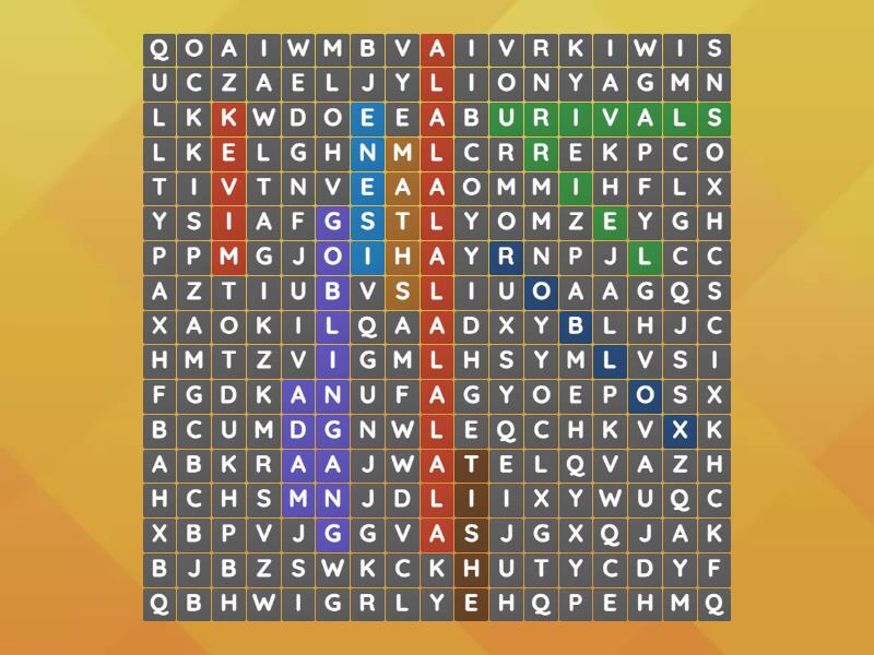 ultimate quiz - Wordsearch