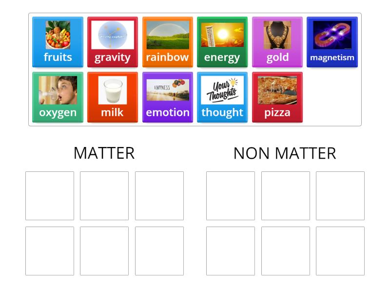 MATTER OR NOT - Group sort