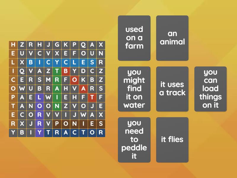 Runaway Train - Wordsearch