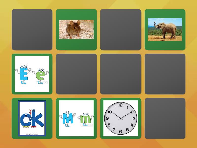 Jolly Phonics set 2 initial sound - Matching pairs