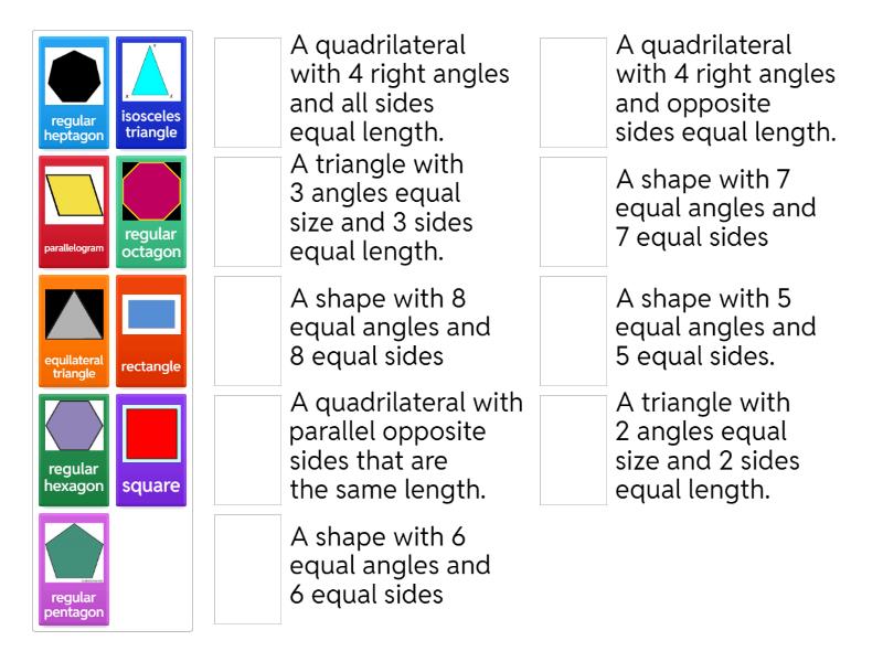 Geometric Shapes - Match up
