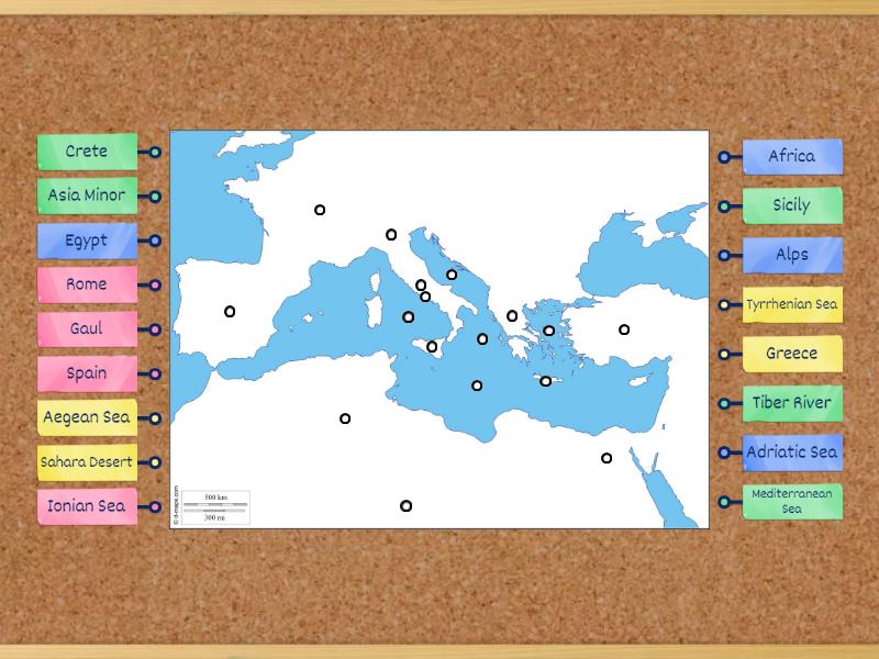 Ancient Rome Geography - 7B Genuine - Labelled diagram