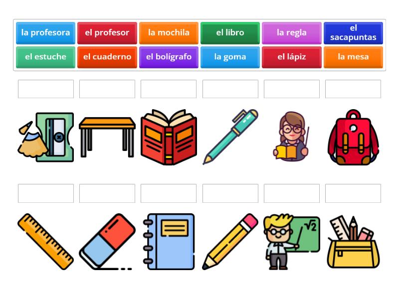 ¿Qué hay en la mesa? - Match up