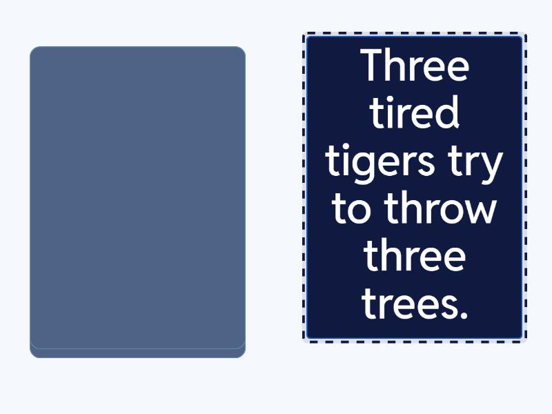 Tongue Twister Th - Speaking cards