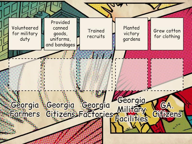 Georgia Contributions to WWI - Match up
