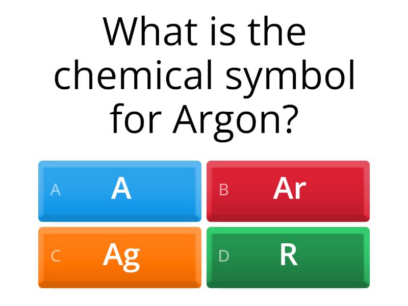 Noble gases - Quiz