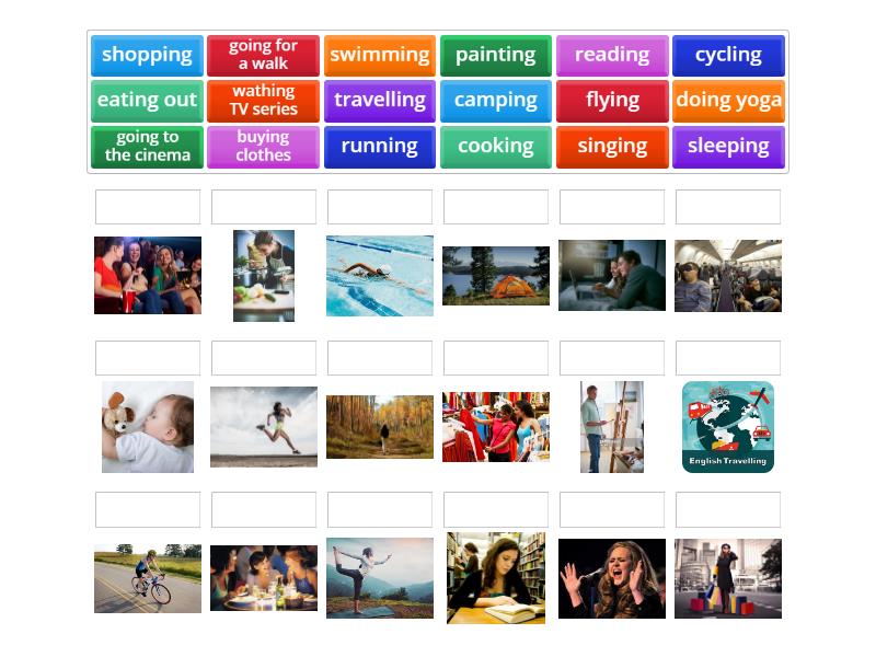 English file beginner_8B activities - Match up