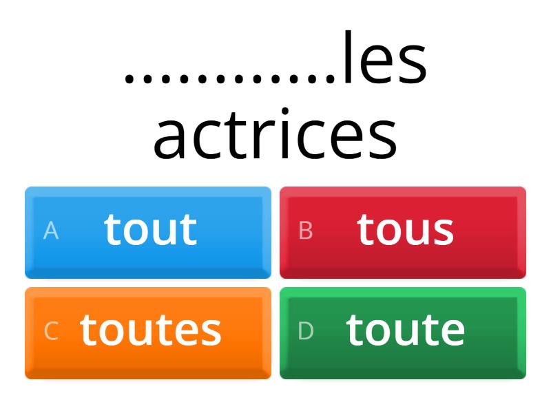 tout adjectif Ivantchenko grammaire - Викторина