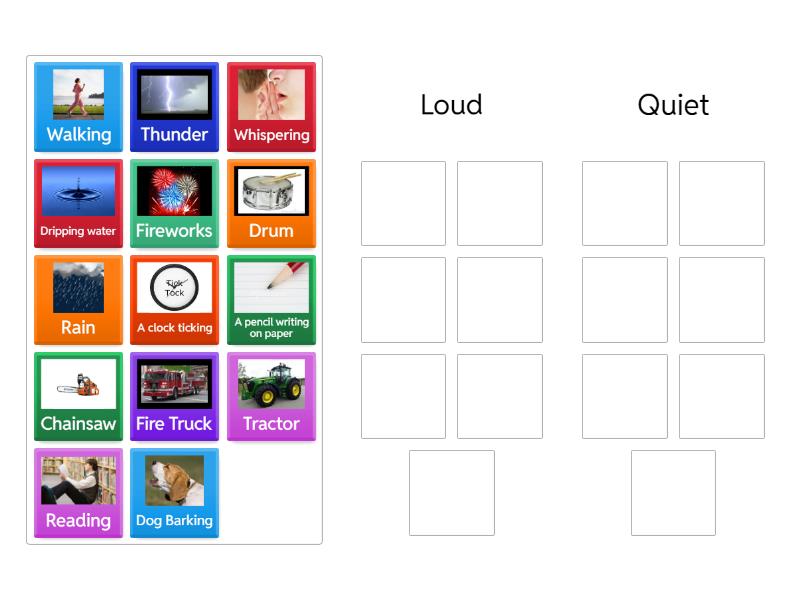 Loud vs. soft - Group sort