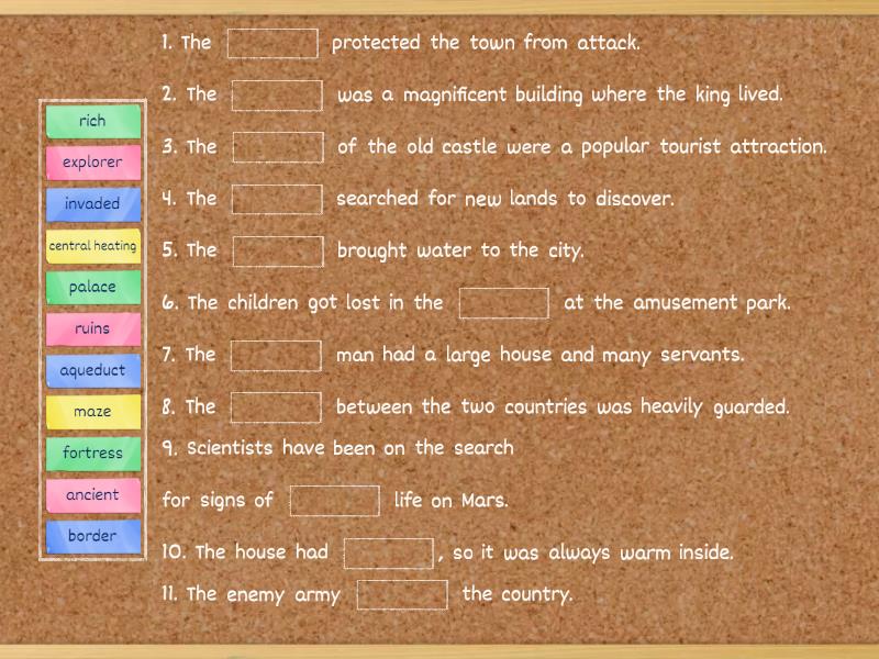 FF5 Unit 10 skills time - Complete the sentence