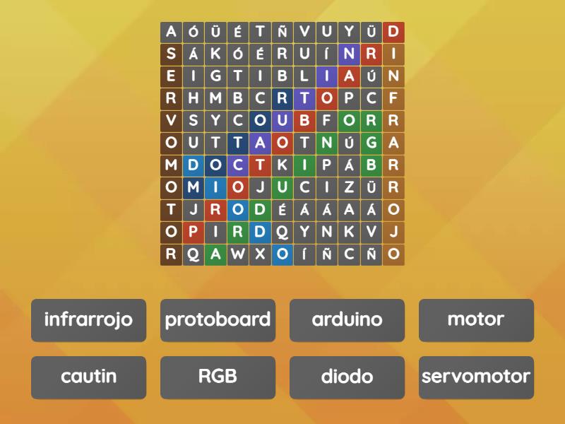 sopa de letras electronica - Wordsearch