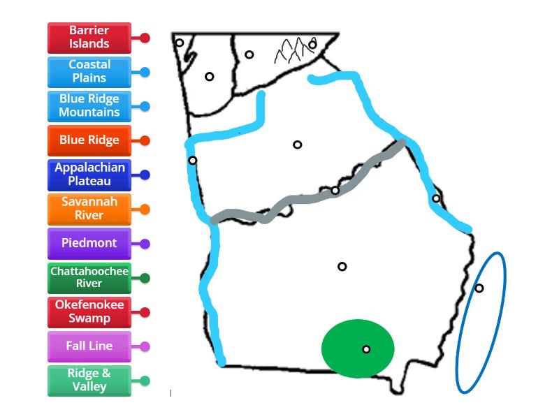 SS8G1 Georgia Map lewis - Labelled diagram
