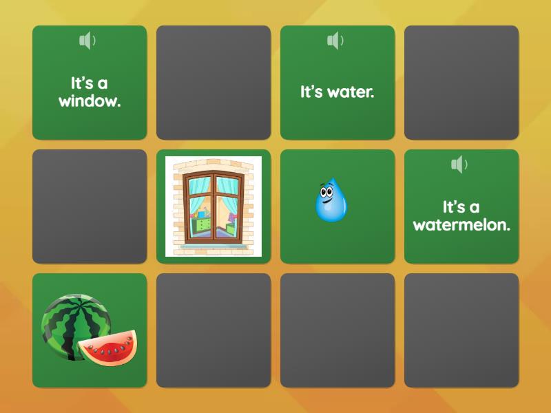 Phonics Ww - Matching pairs