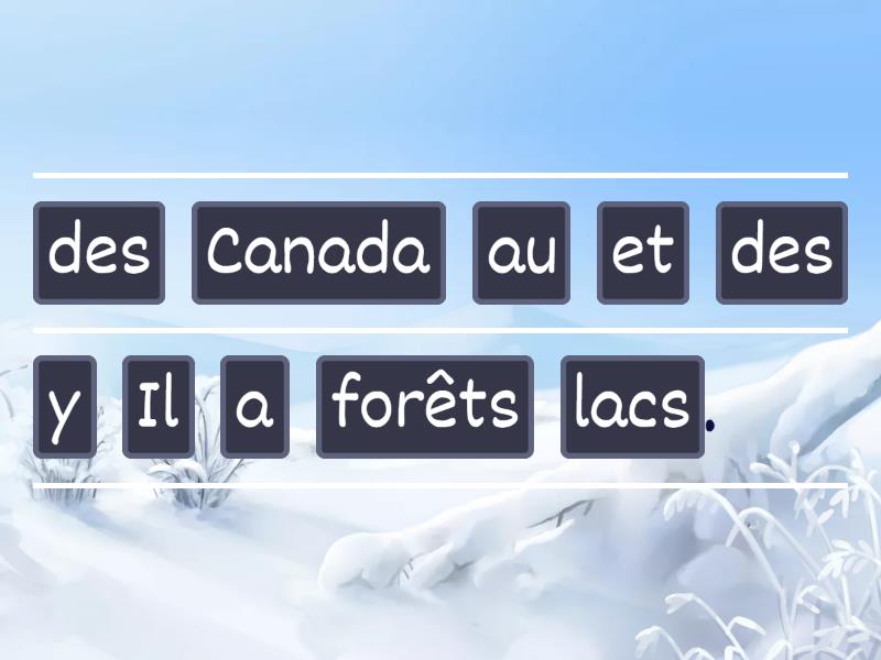 Le Canada - Unjumble