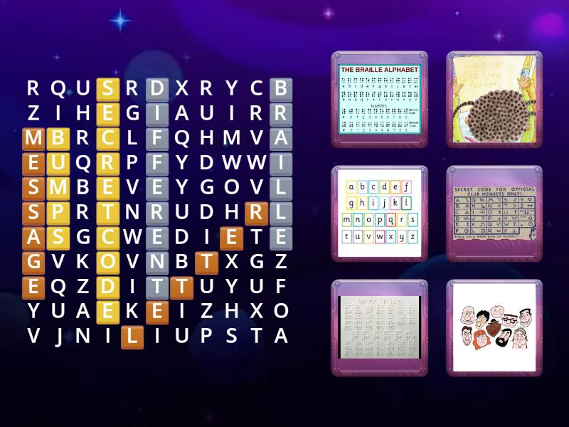 the secret code - Wordsearch