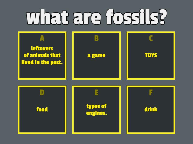 Fossils - Quiz