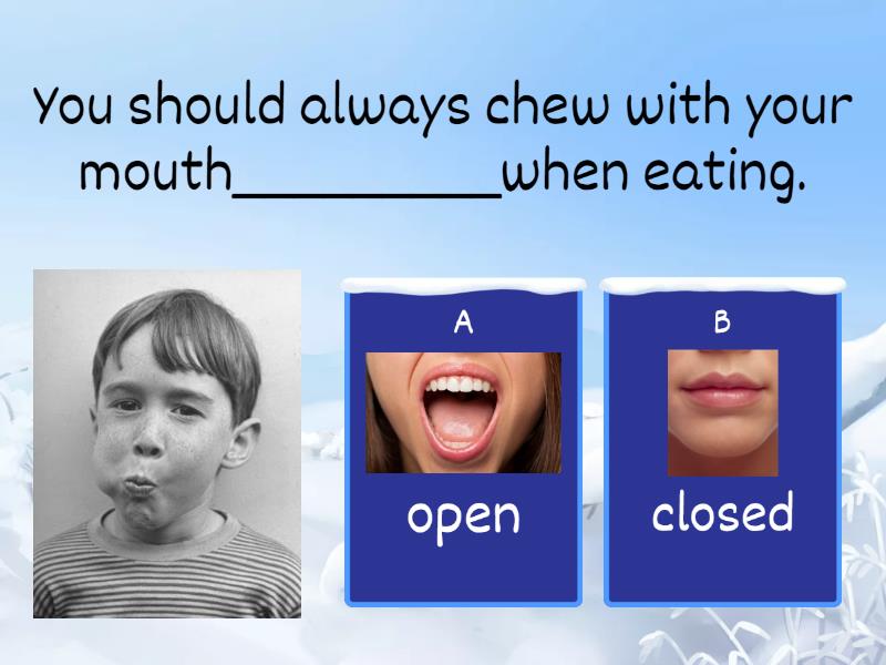 Table manners - Quiz