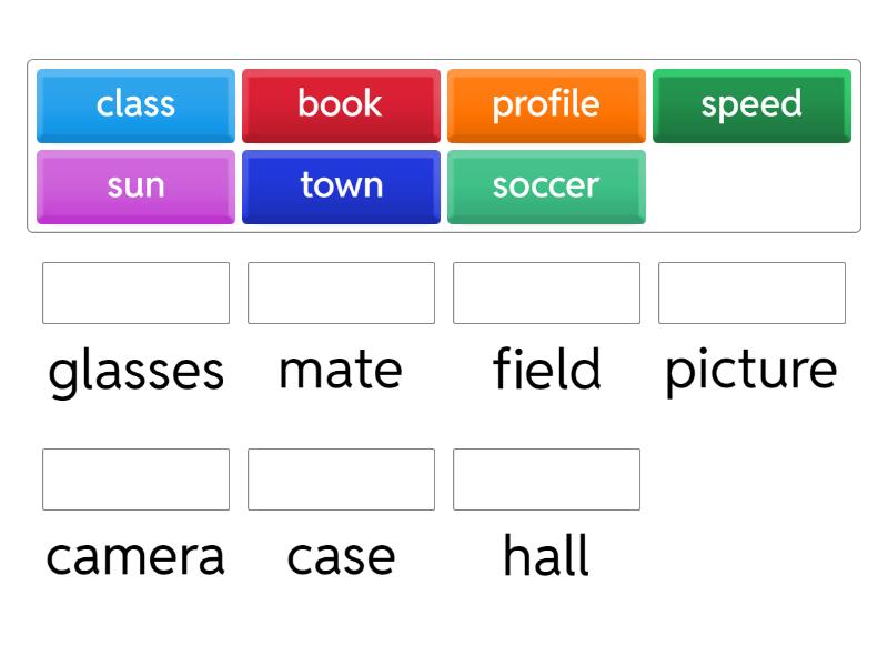 Compound nouns - GI3 - Match up