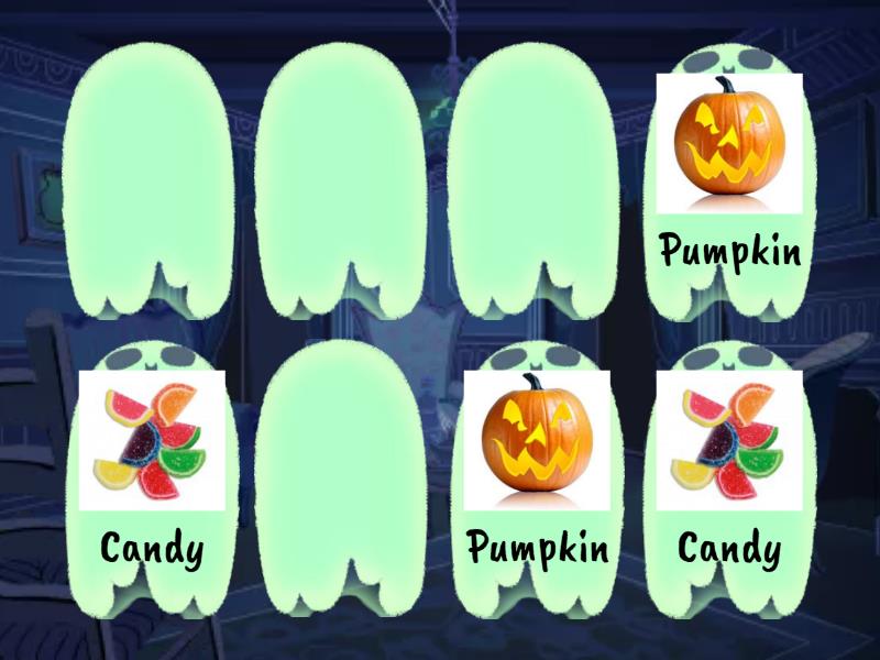 Halloween pairing game - Matching pairs