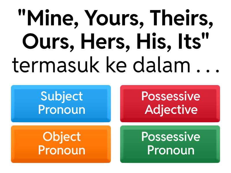 Pronoun - Quiz