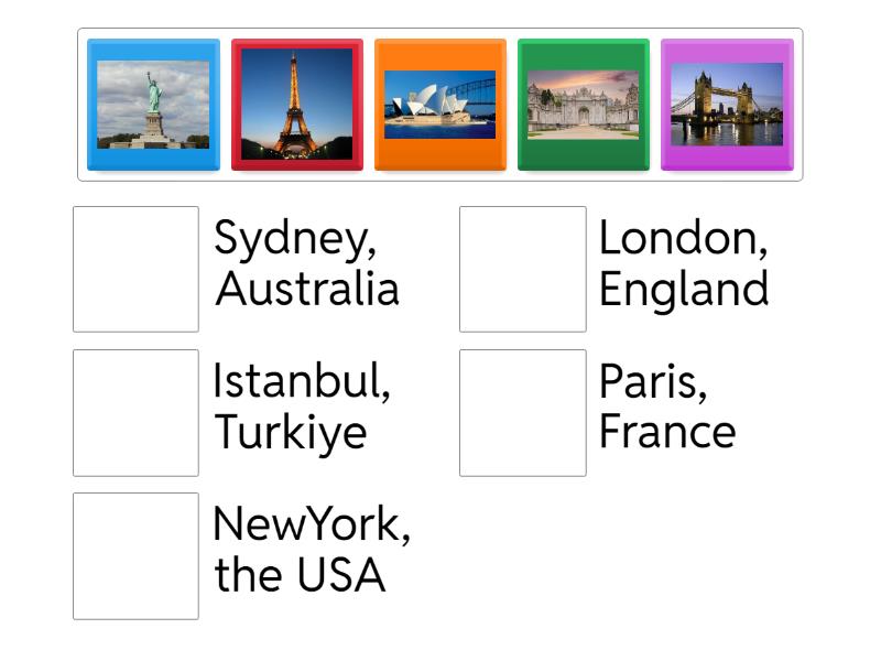 Famous Landmarks - Match up